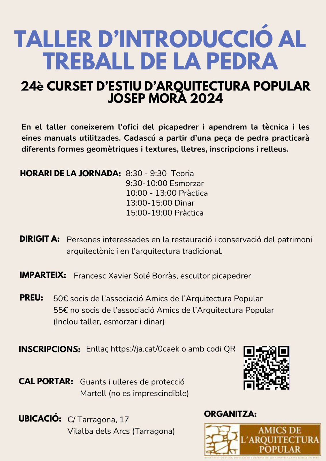 24è Curset d’Estiu d’Arquitectura Popular “Josep Mora” – Etnologia.cat